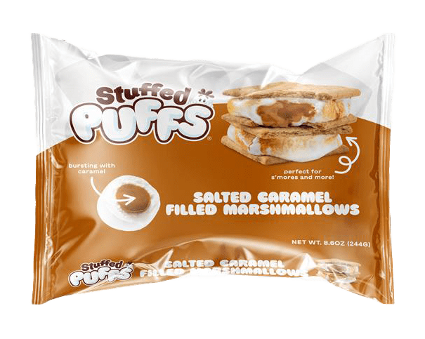 Stuffed Puffs Filled Marshmallows, Salted Caramel, 8.6 oz - Walmart.com