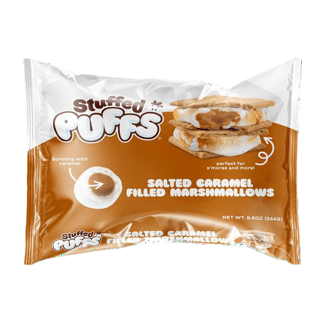 Stuffed Puffs Filled Marshmallows, Salted Caramel, 8.6 oz - Walmart.com