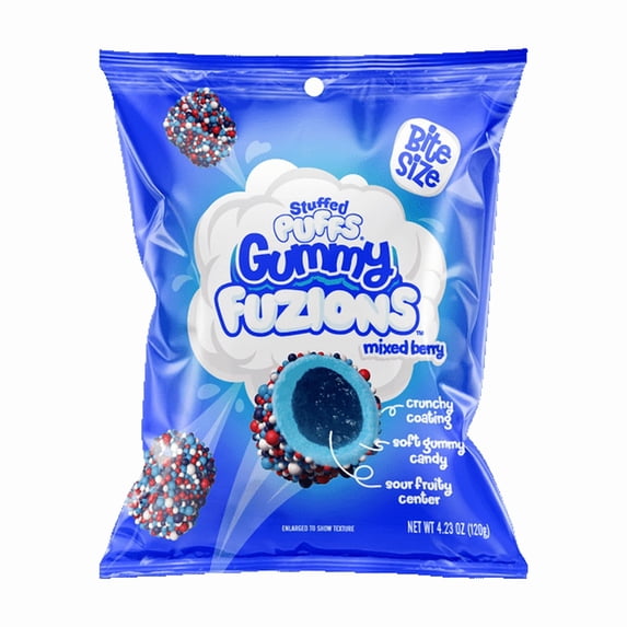 Stuffed Puffs Mixed Berry Gummy Fuzions - Walmart.com