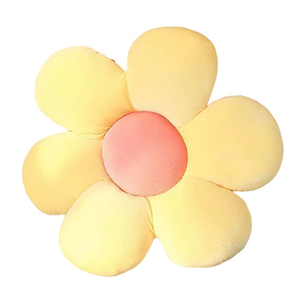 Stuffed Six Petal Flower Cushion Girly Room Decor Sunflower Pillow Bay Window Pink Flower Sit ...