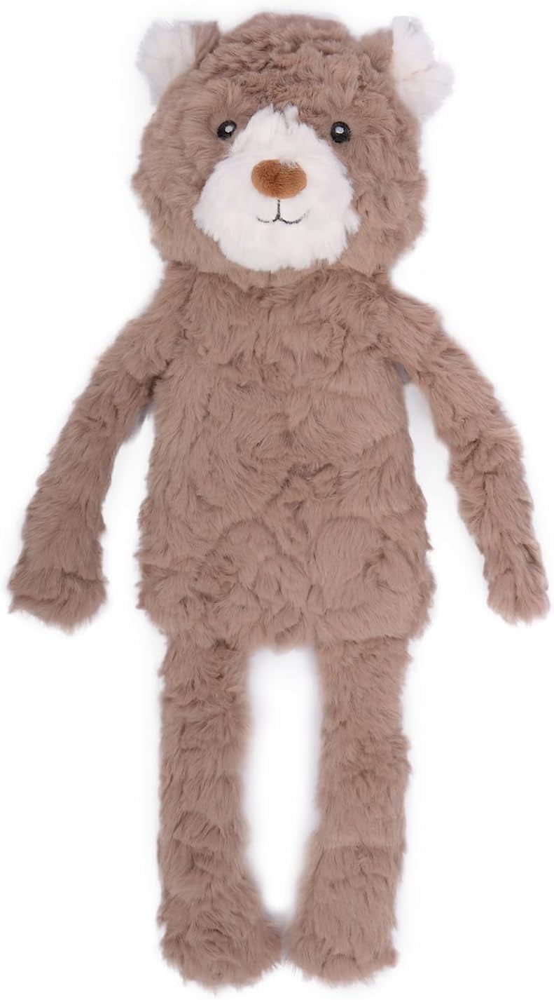 Stuffless Dog Toy, Plush Puppy Squeaky Toy with Bear Design for ...