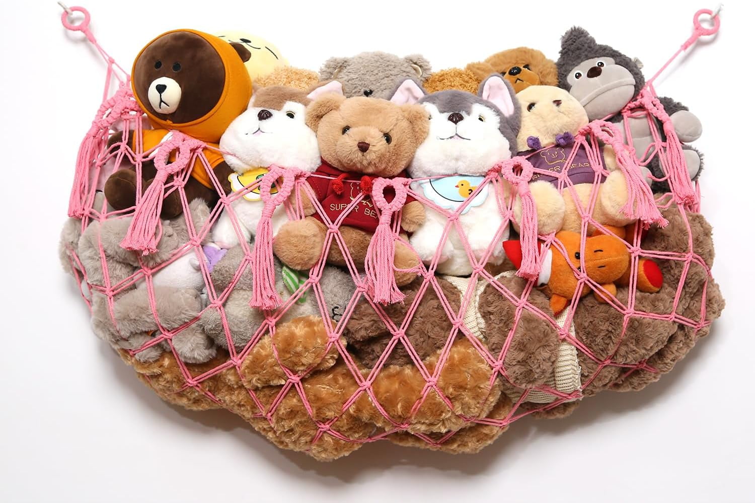 Stuffy Animal Net for Stuffed Animals Storage Hammock Macrame Stuffed ...