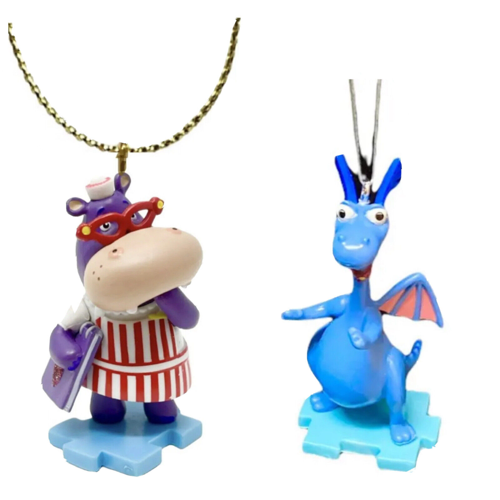 Stuffy Dragon & Hallie Hippo PVC Ornament Figure Doc McStuffins ...