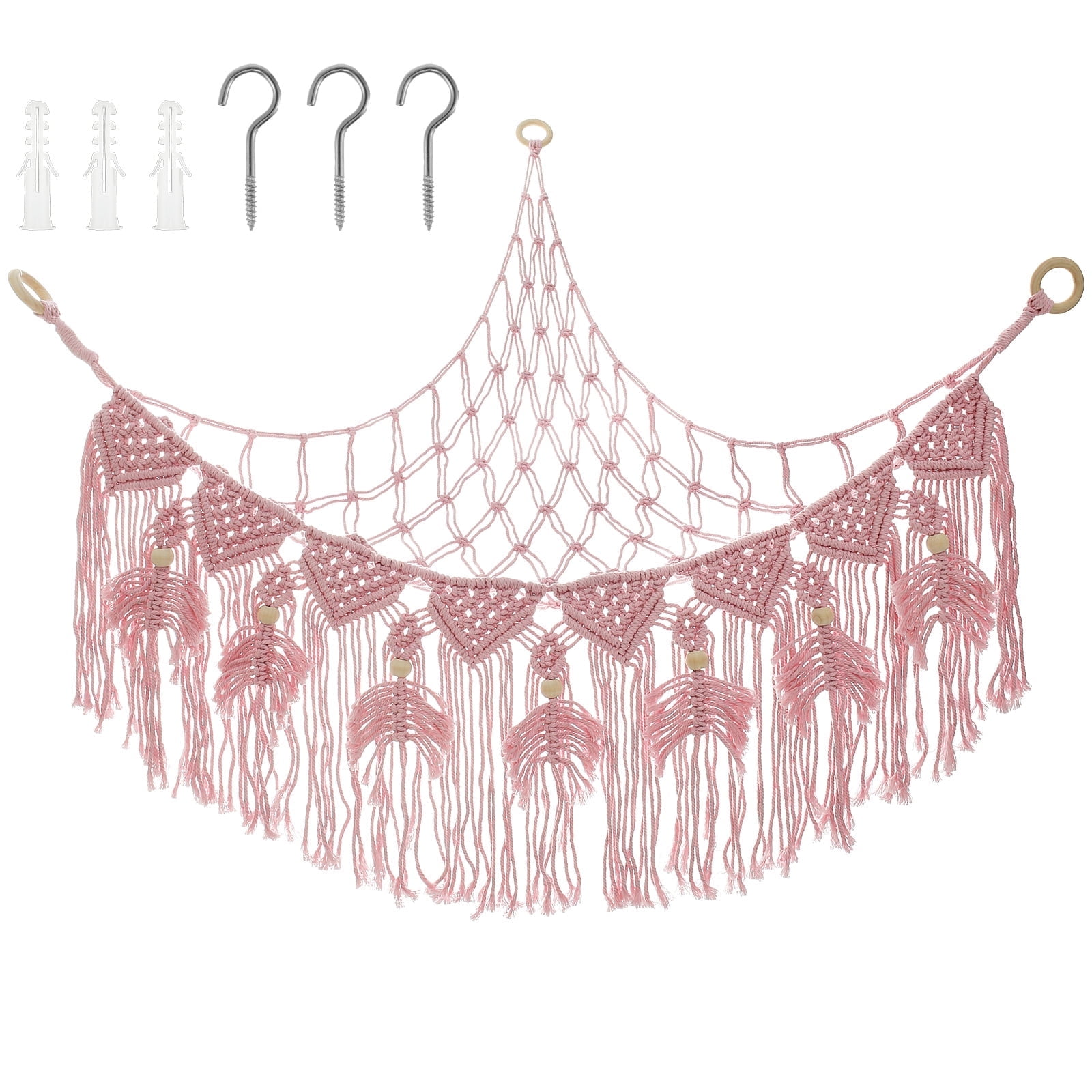 Stuffy Hammock Cotton Rope Stuffed Animal Toy Hammock Large Capacity ...