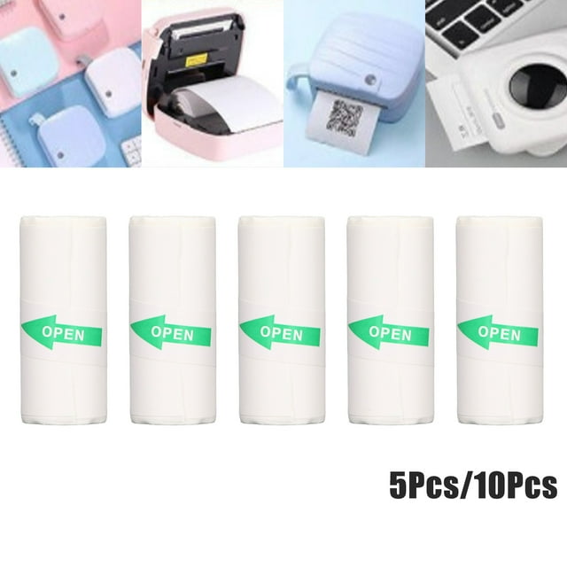 Stuffygreenus 10 Rolls Self-Adhesive Mini Thermal Printer Paper, 2 ...