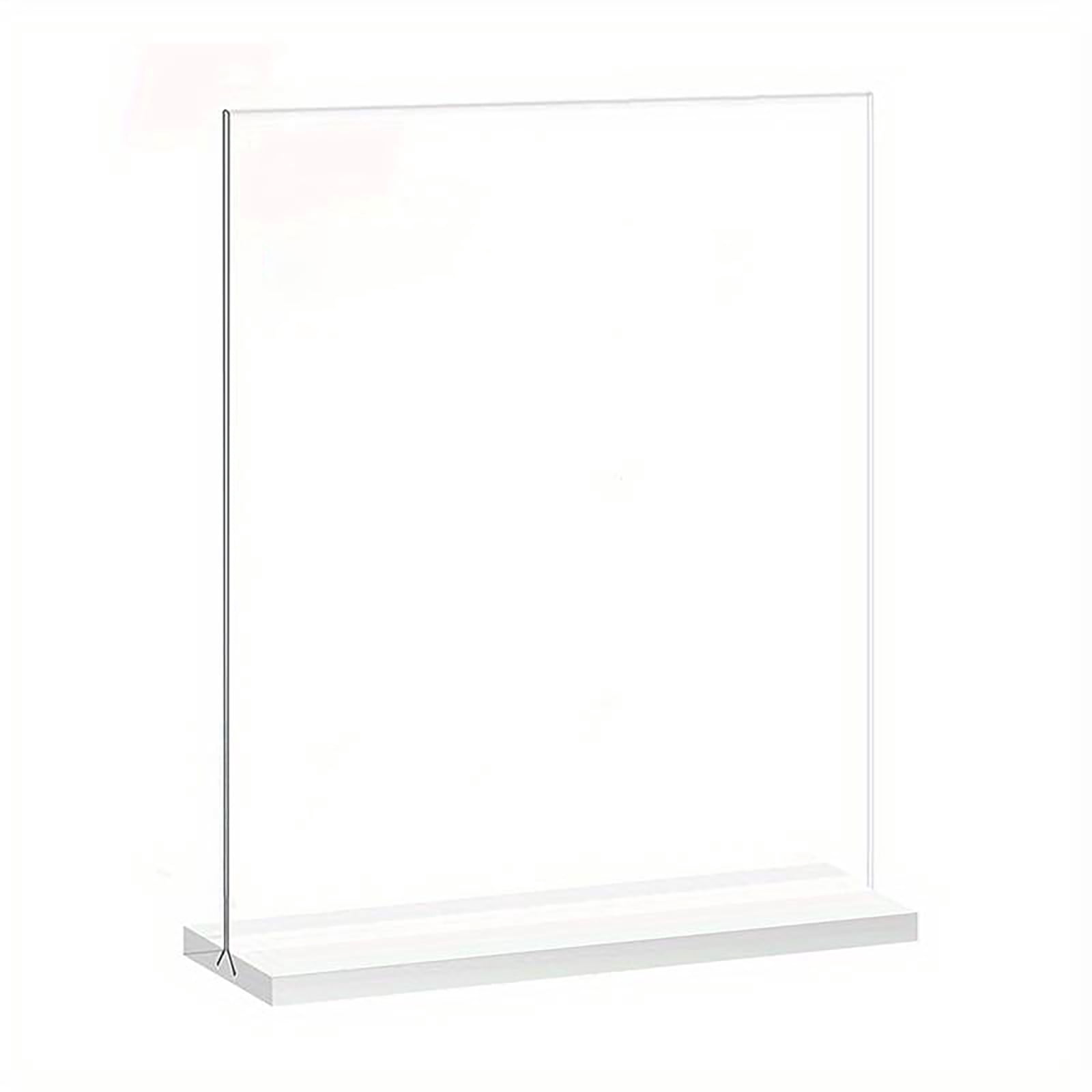 Stuffygreenus Acrylic Sign Holder 8.5x11 Inches - 1 Pack, Double-Sided ...