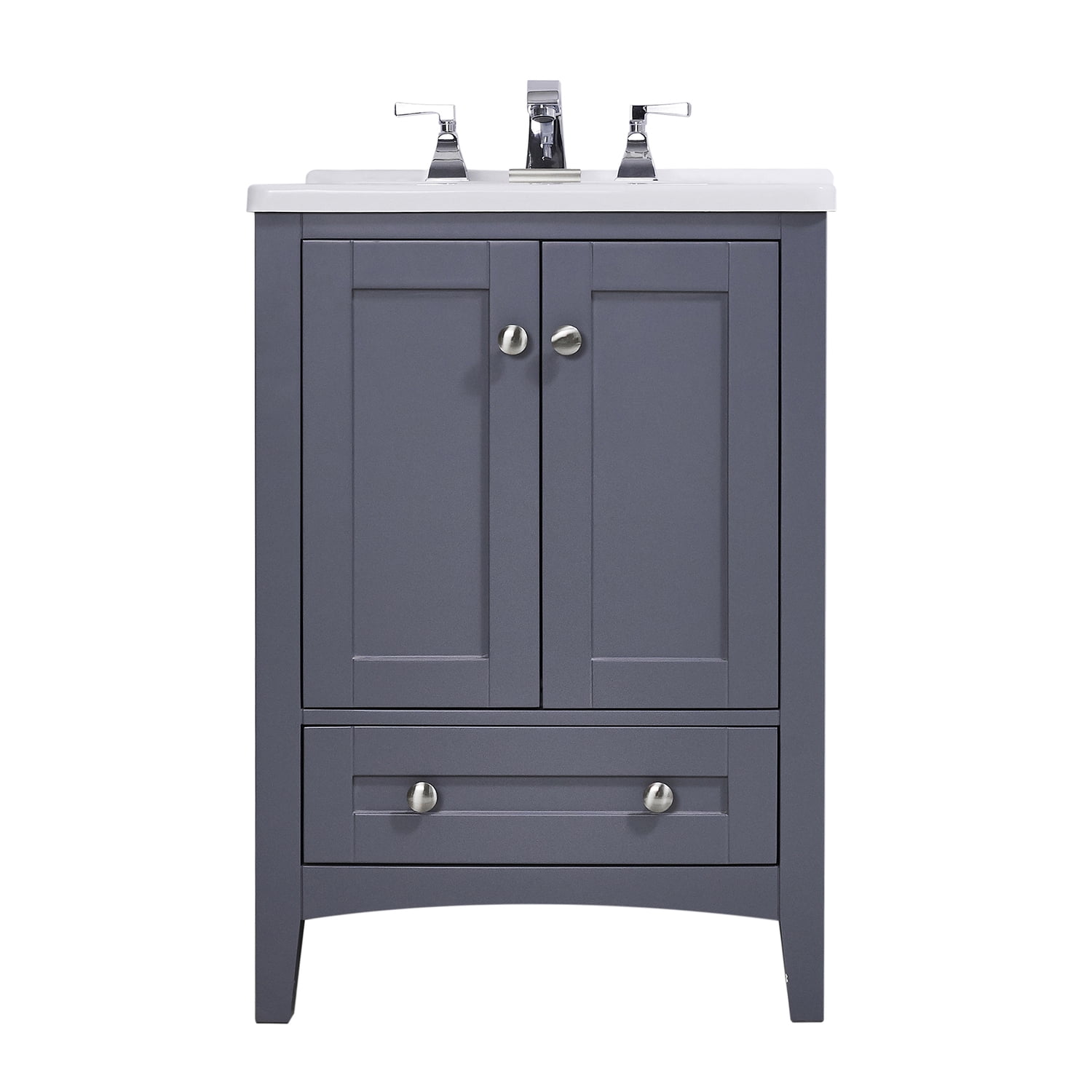Stufurhome Delia 24 in. x 22 in. Grey Laundry Utility Sink - Walmart.com