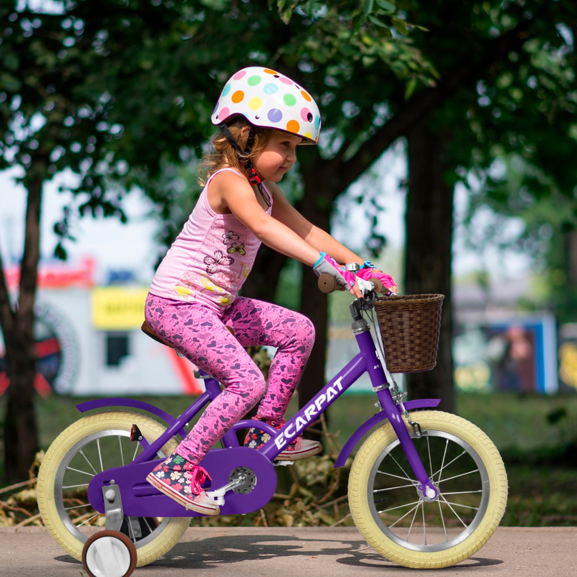 Stufurhome Kids'Bike Girls Bike 14 Inch Wheels,1-Speed Child Bicycles ...