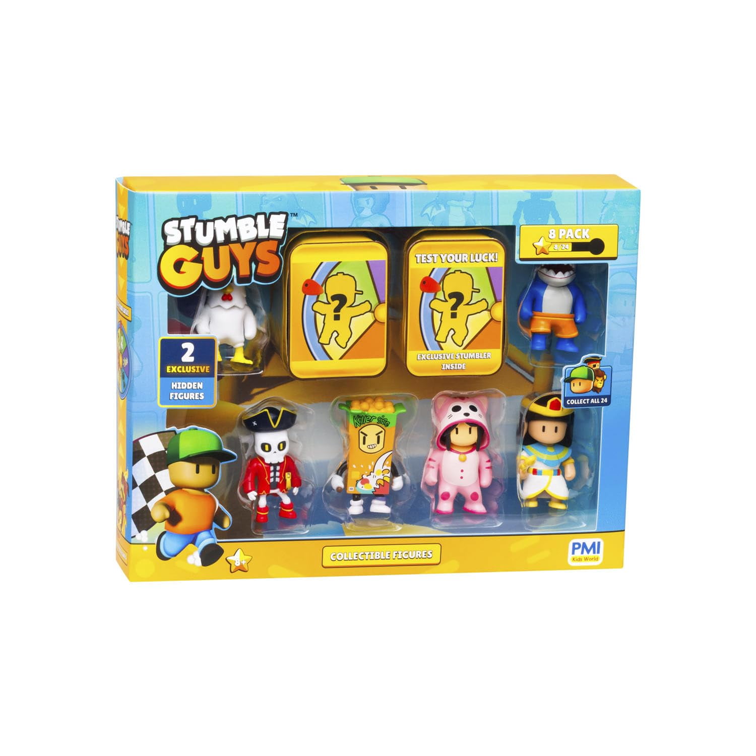 Stumble Guys 2" Collectable Figures 8-Pack Deluxe Box - Chicken ...