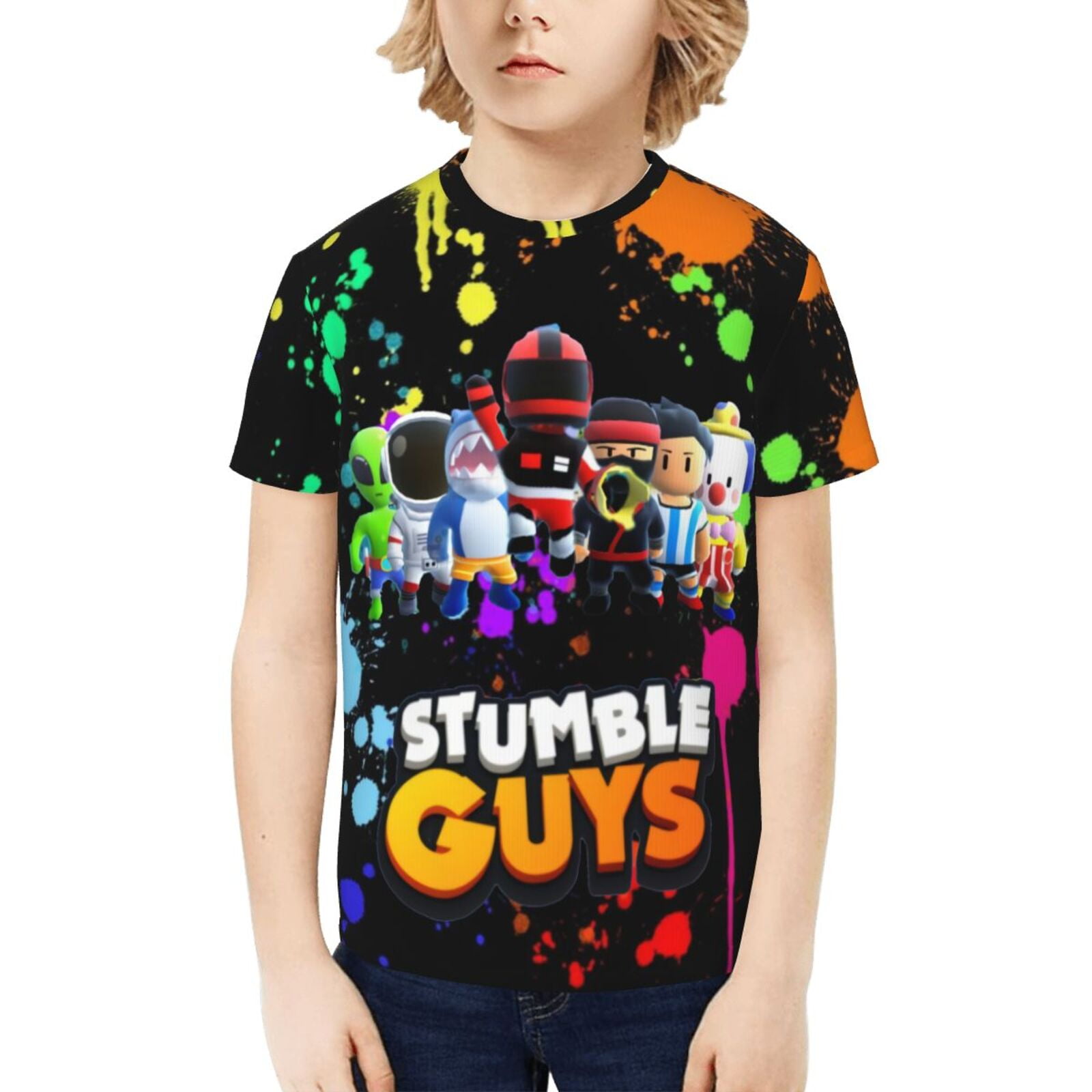 Stumble Guys Cute Cool Style Short-Sleeved T-Shirt Short Sleeve Tops ...