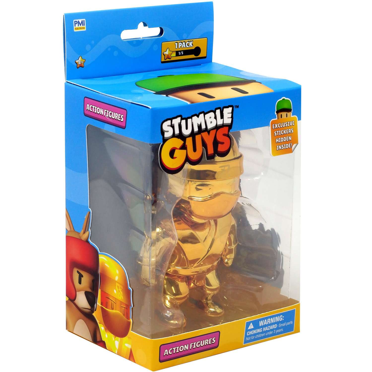 Stumble Guys Dynamitron Action Figure (Gold) - Walmart.com