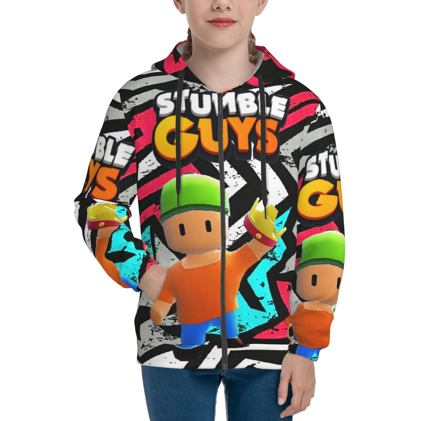 Stumble Guys Girl'S Full Zipper Hoodies Birds Nest Hummingbirds Nesting ...