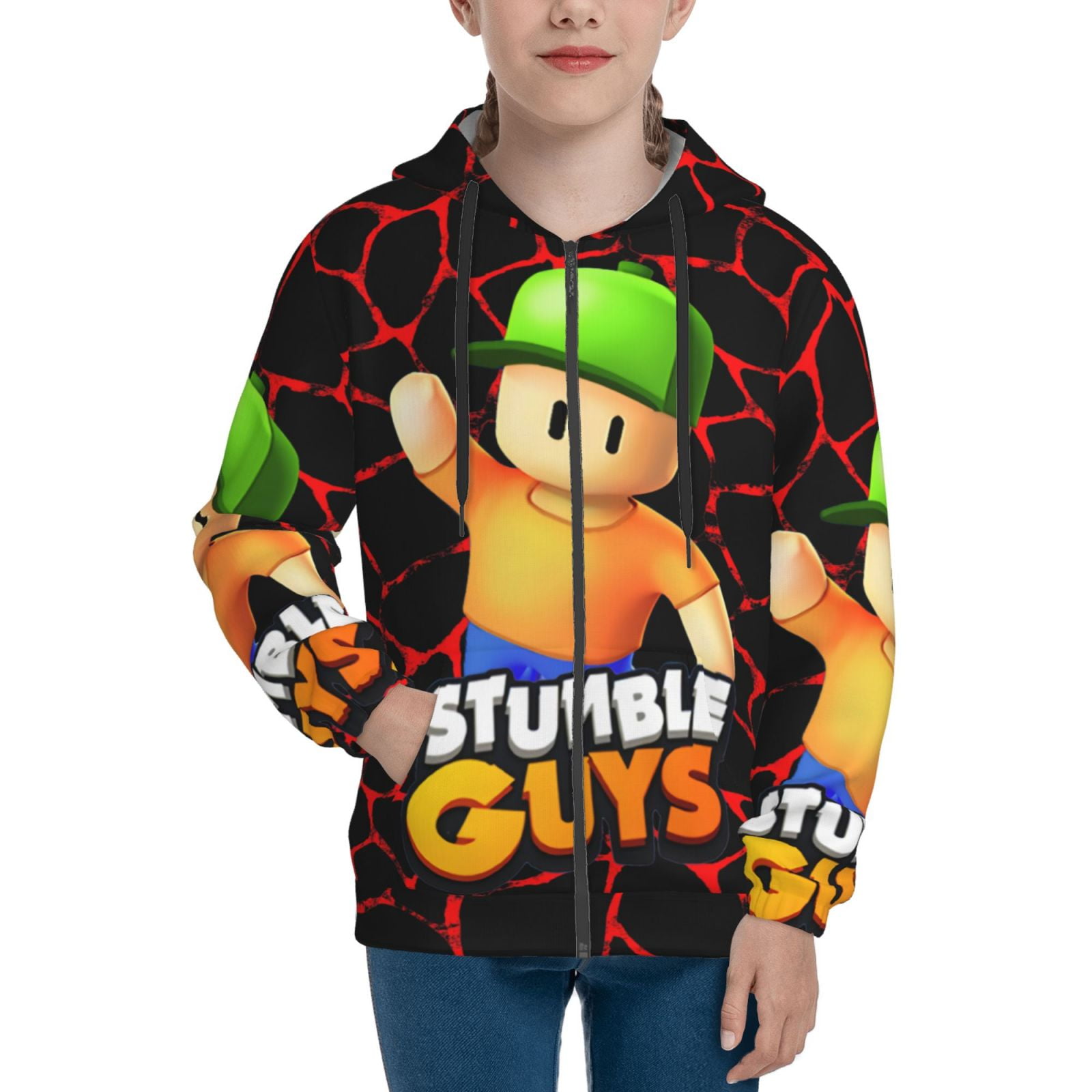 Stumble Guys Girl'S Full Zipper Hoodies Birds Nest Hummingbirds Nesting ...