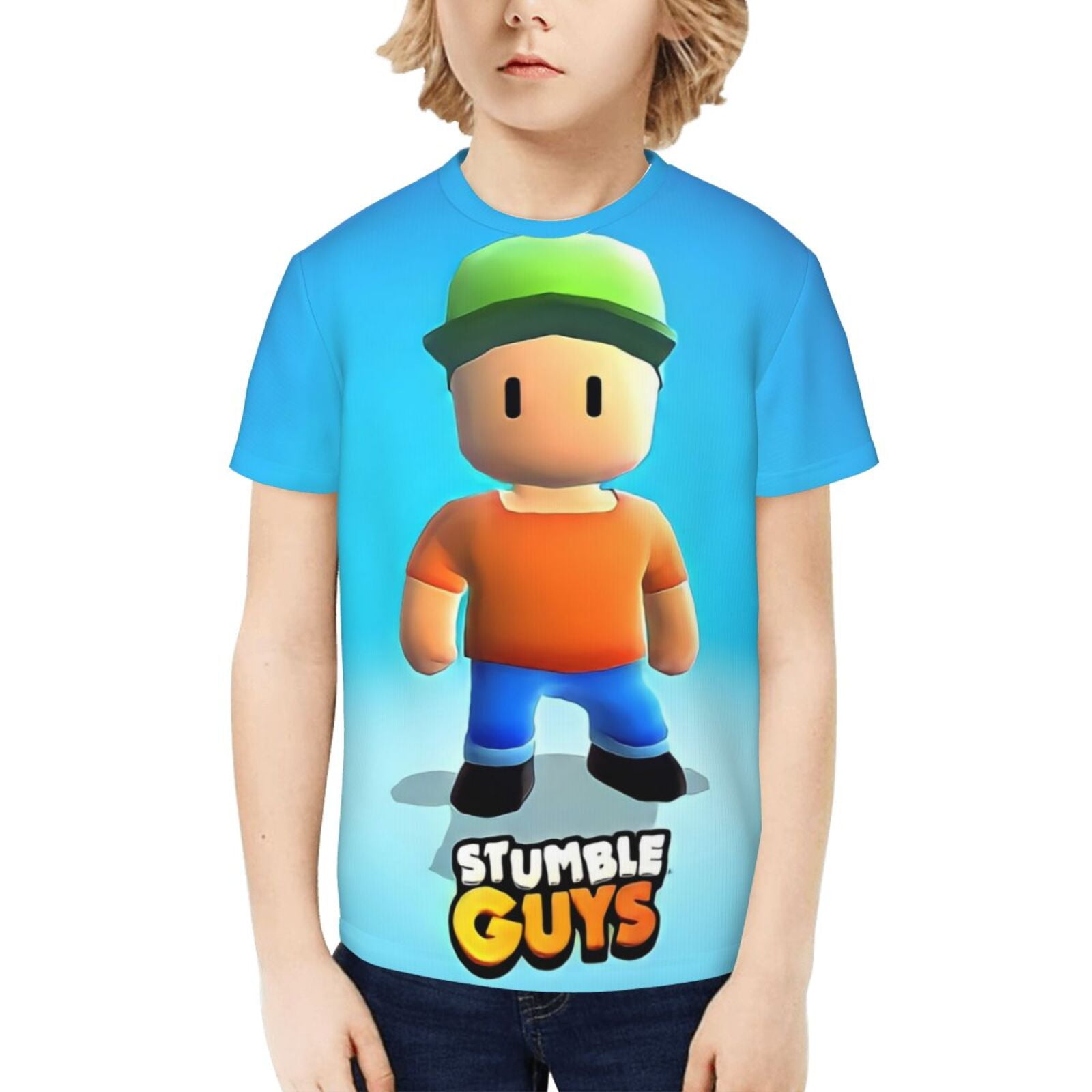 Stumble Guys Kids 3D Print Graphic T Shirts Funny Cartoon Casual Short ...