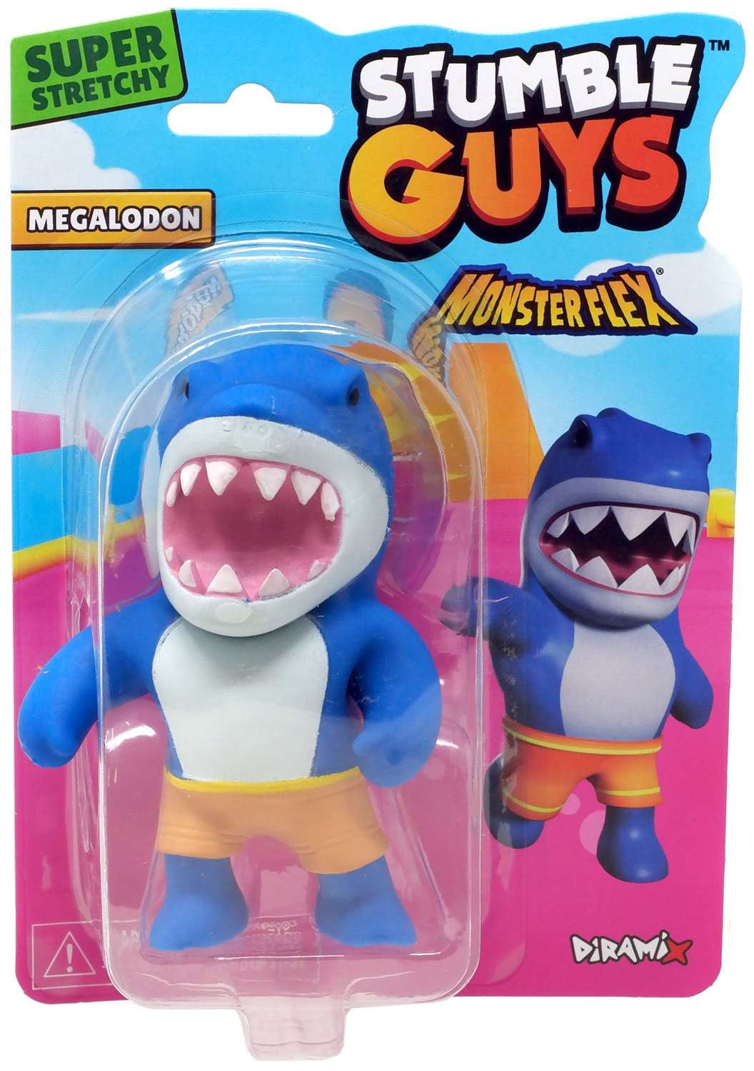 Stumble Guys Super Stretchy Monster Flex Megalodon Action Figure Toy ...