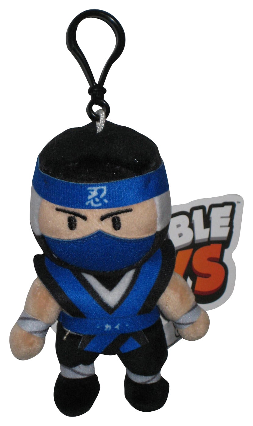 Stumble Guys PMI Kids World 5-Inch Ninja Kai Blue Clip-On Plush Toy ...