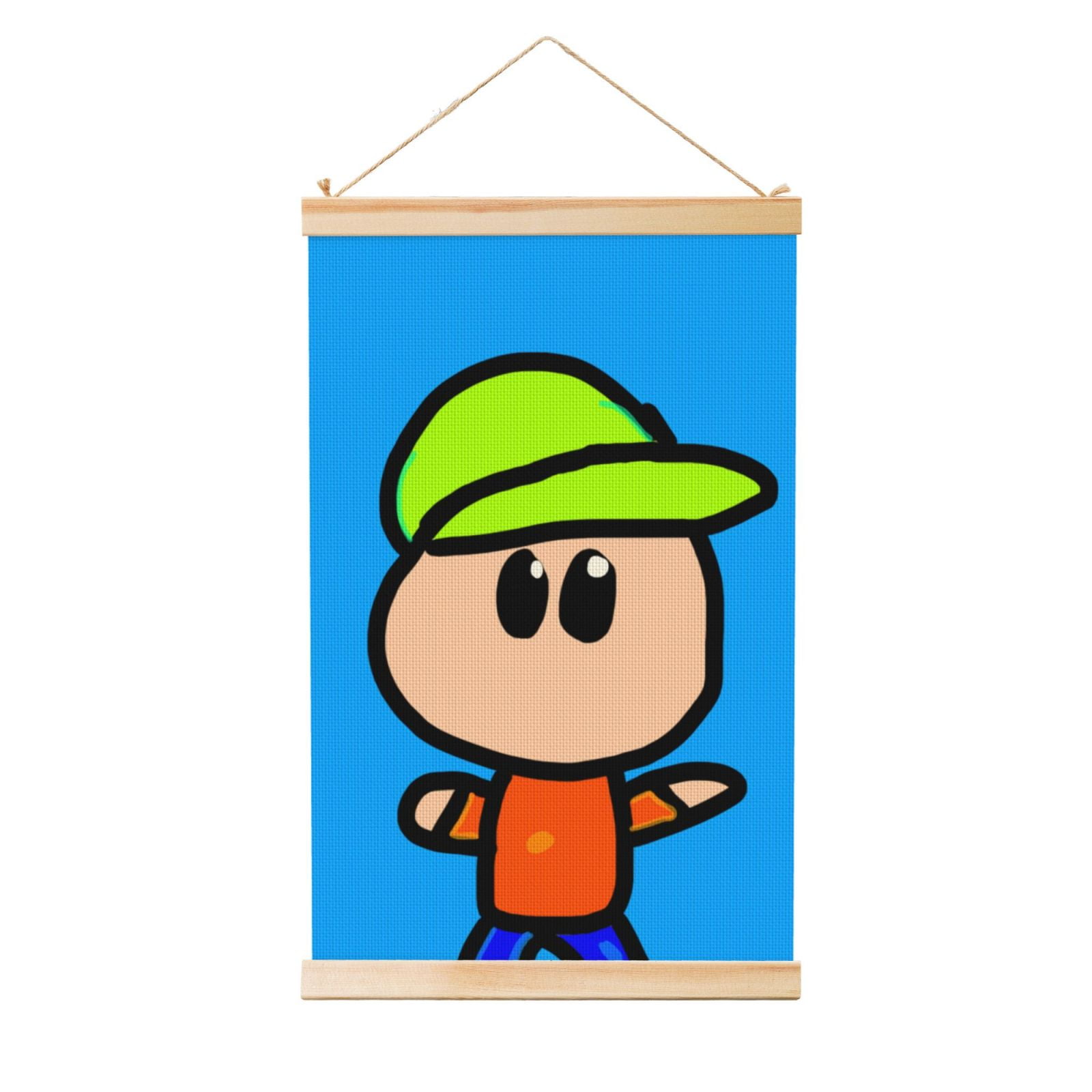 Stumble Guys Posters Wall Hanging Wooden Shaft Poster Wall Art ...