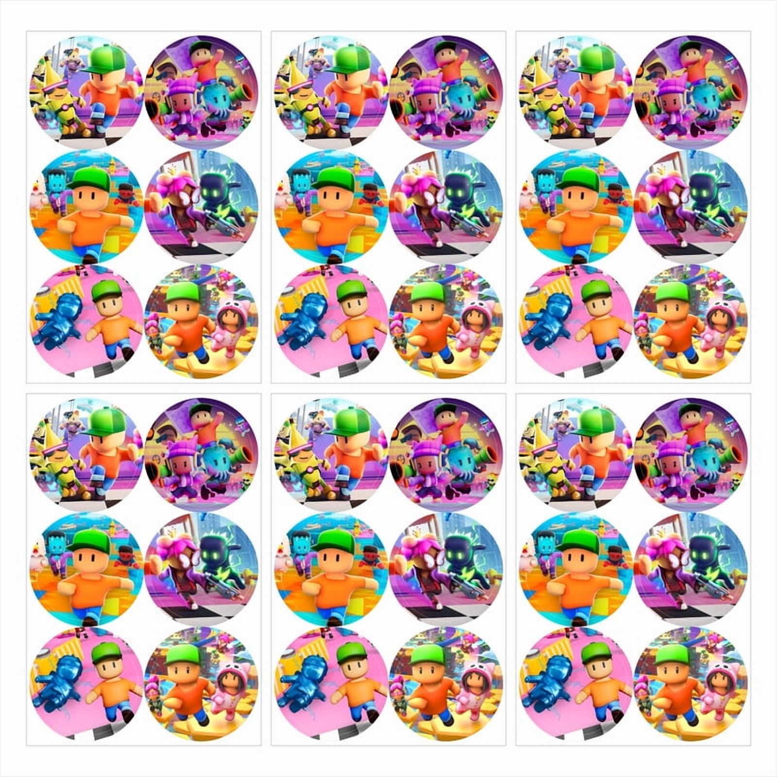 Stumble Guys Stickers Party Favors Labels Birthday Thank You Themed ...