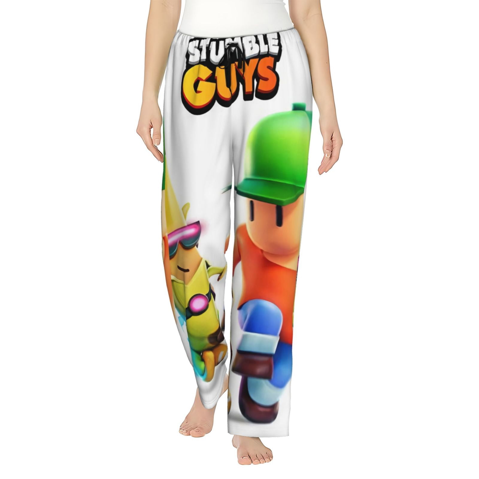 Stumble Guys Women's Pajama Pants Funny All Over Print Adult Lounge ...