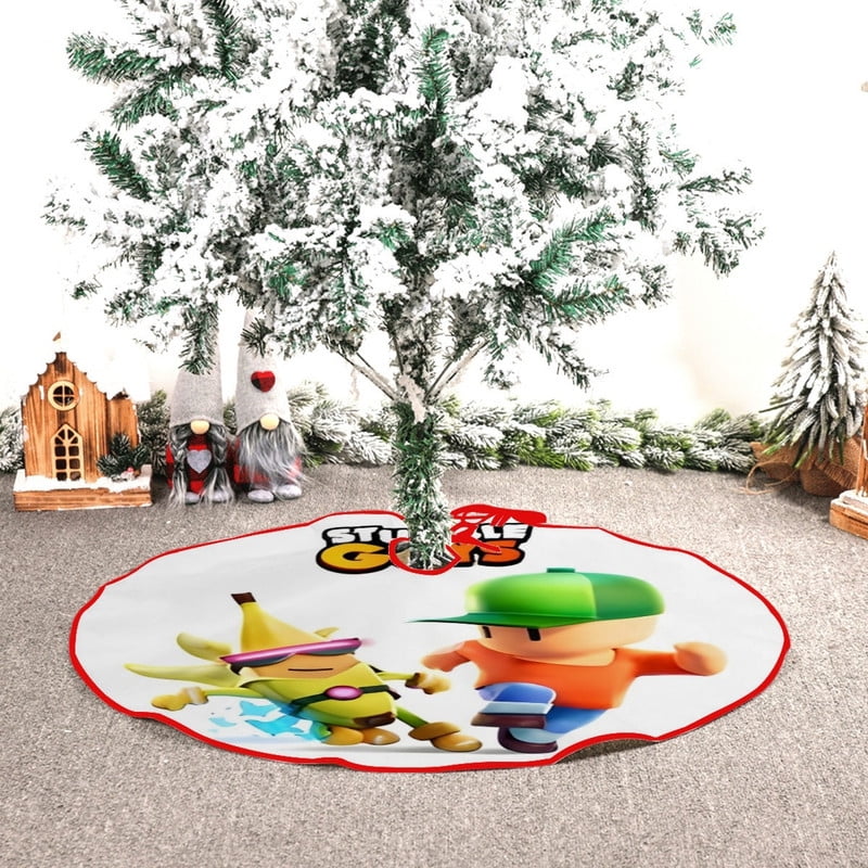 Stumble Guys themed Christmas Tree Skirt 48inch premium collectible ...