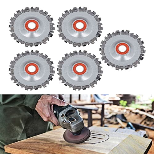 Stump Grinder, 5 Pieces Wood Carving Chain Disc Saw Blade Grinder Wood ...