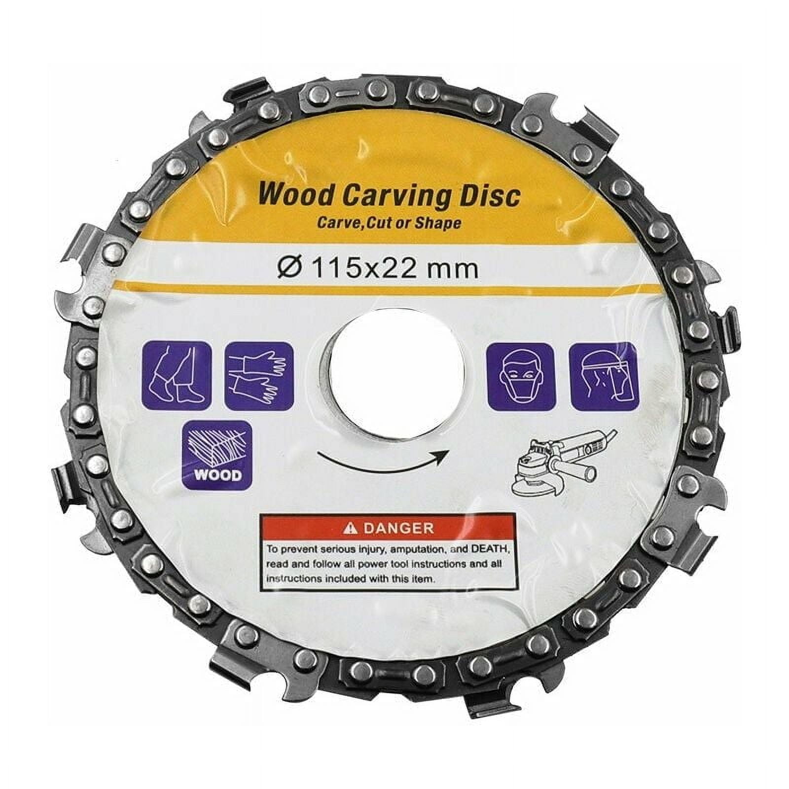 Angle Grinder Wood Carving Disc, Stainless Steel Teeth Provide Hard ...