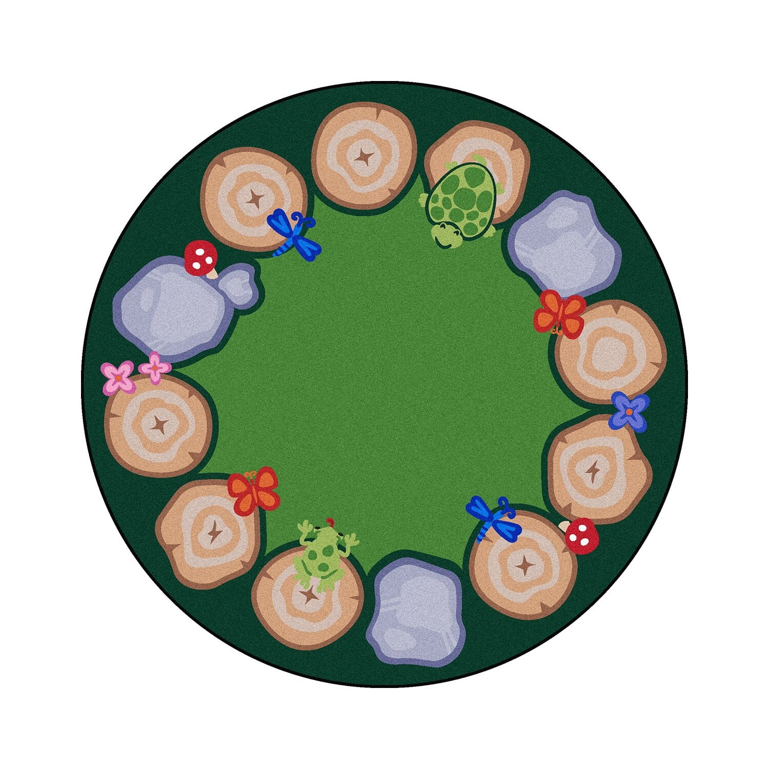 Stumped 13'2" Round area rug in color Multi - Walmart.com