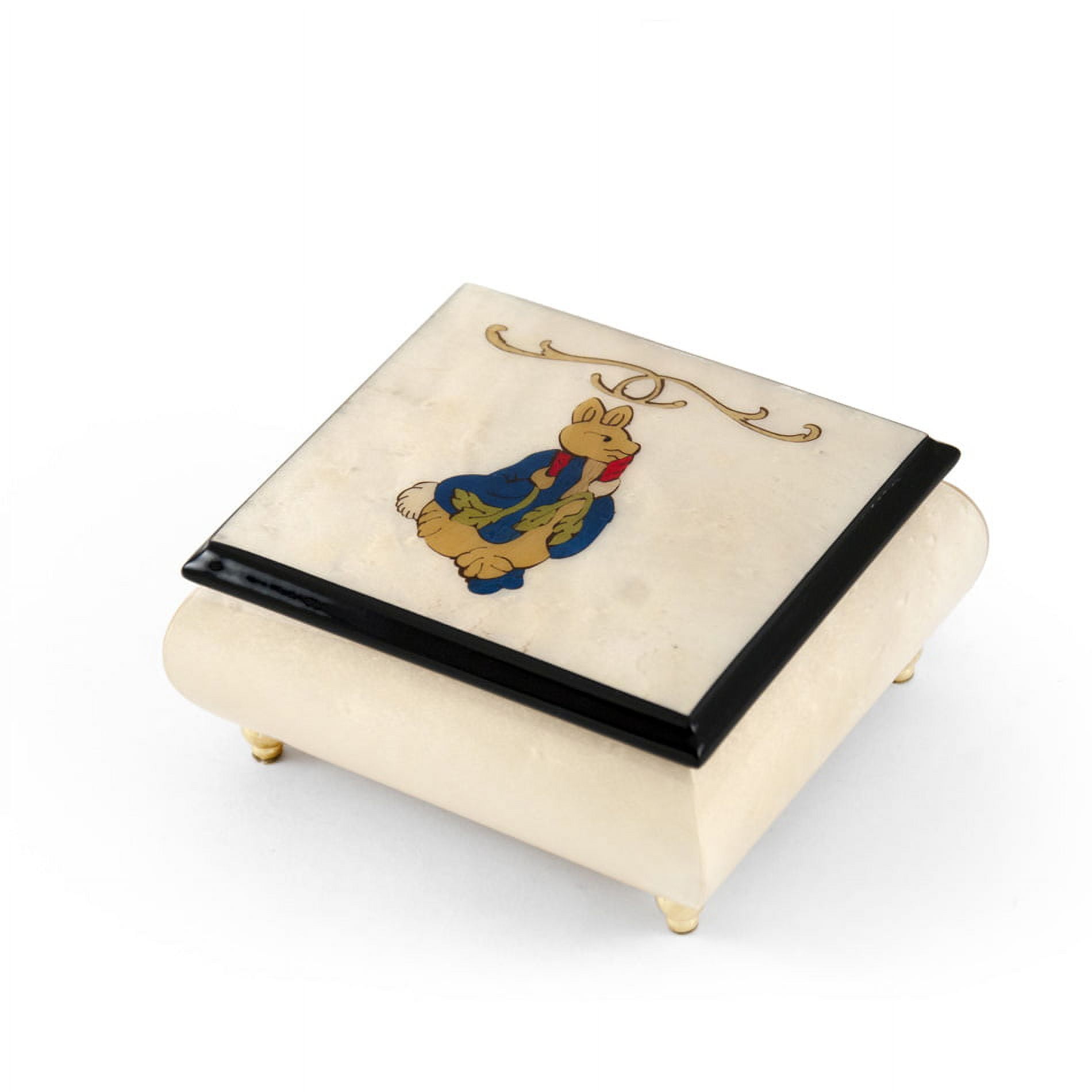 Stunning 18 Note Ivory Stain Beatrix Potter Music Box with Tales of ...
