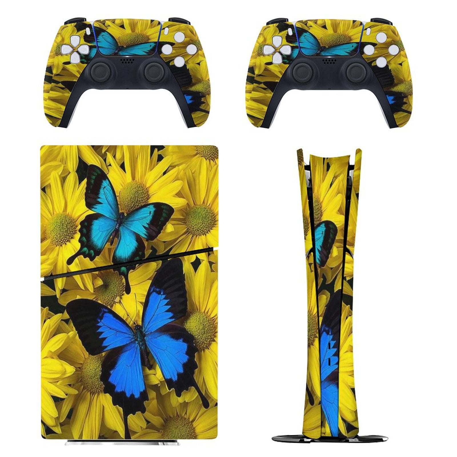 Stunning Blue Butterfly On Sunflowers PS5/PS5 Pro/PS5 Slim Digital Disc ...