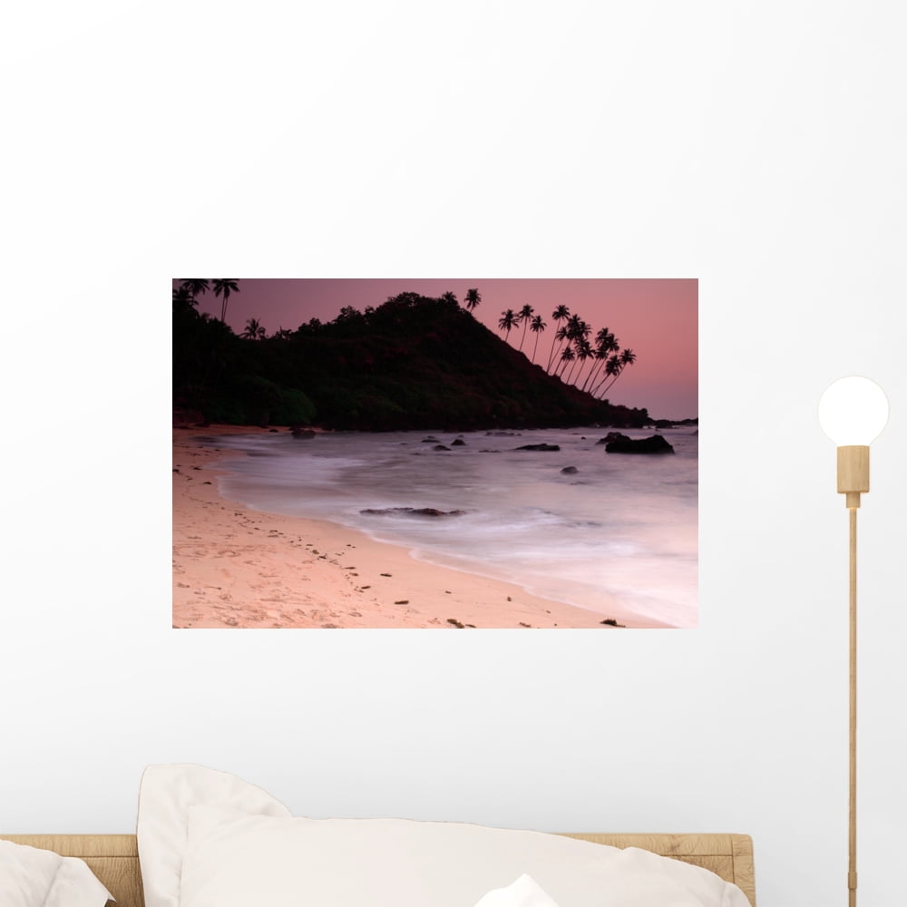 Stunning Cola Beach Sunset Wall Mural Decal by Wallmonkeys Vinyl Peel ...