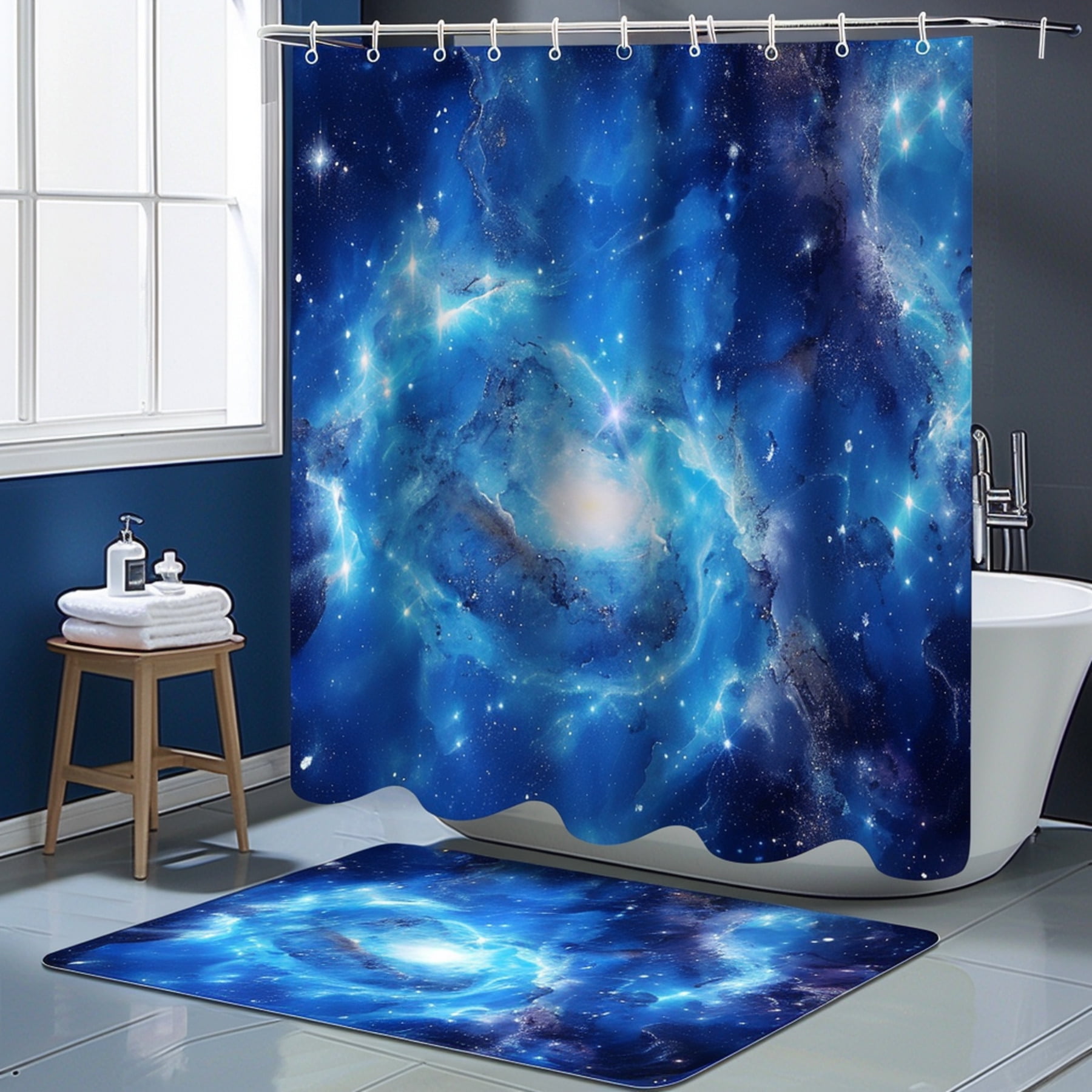 Stunning Cosmic Bathroom Set by Mystery Artist Transform Your Space ...