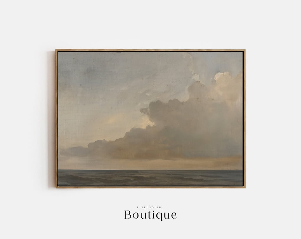 Stunning Deep Sea Ocean View Art Print Dark Water Nautical Wall Art ...