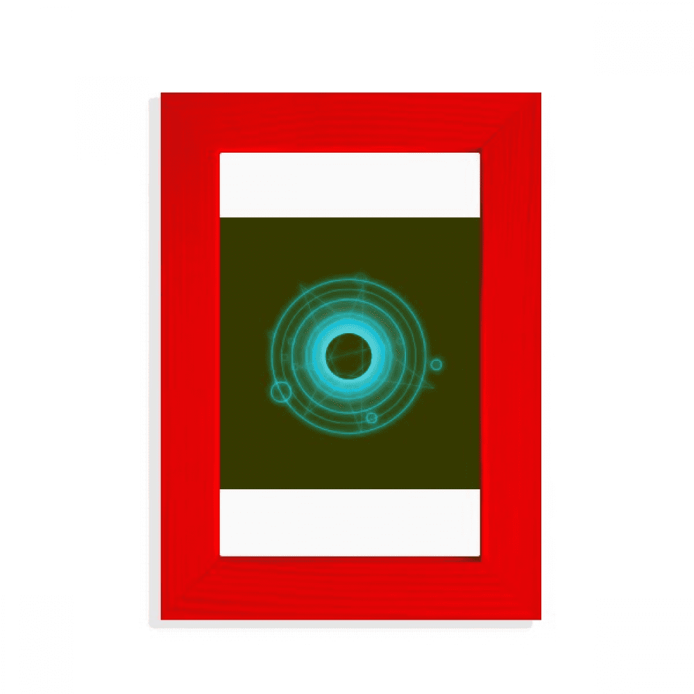 Stunning Fluorescence Cyclcircle Picture Display Art Red Photo Frame ...