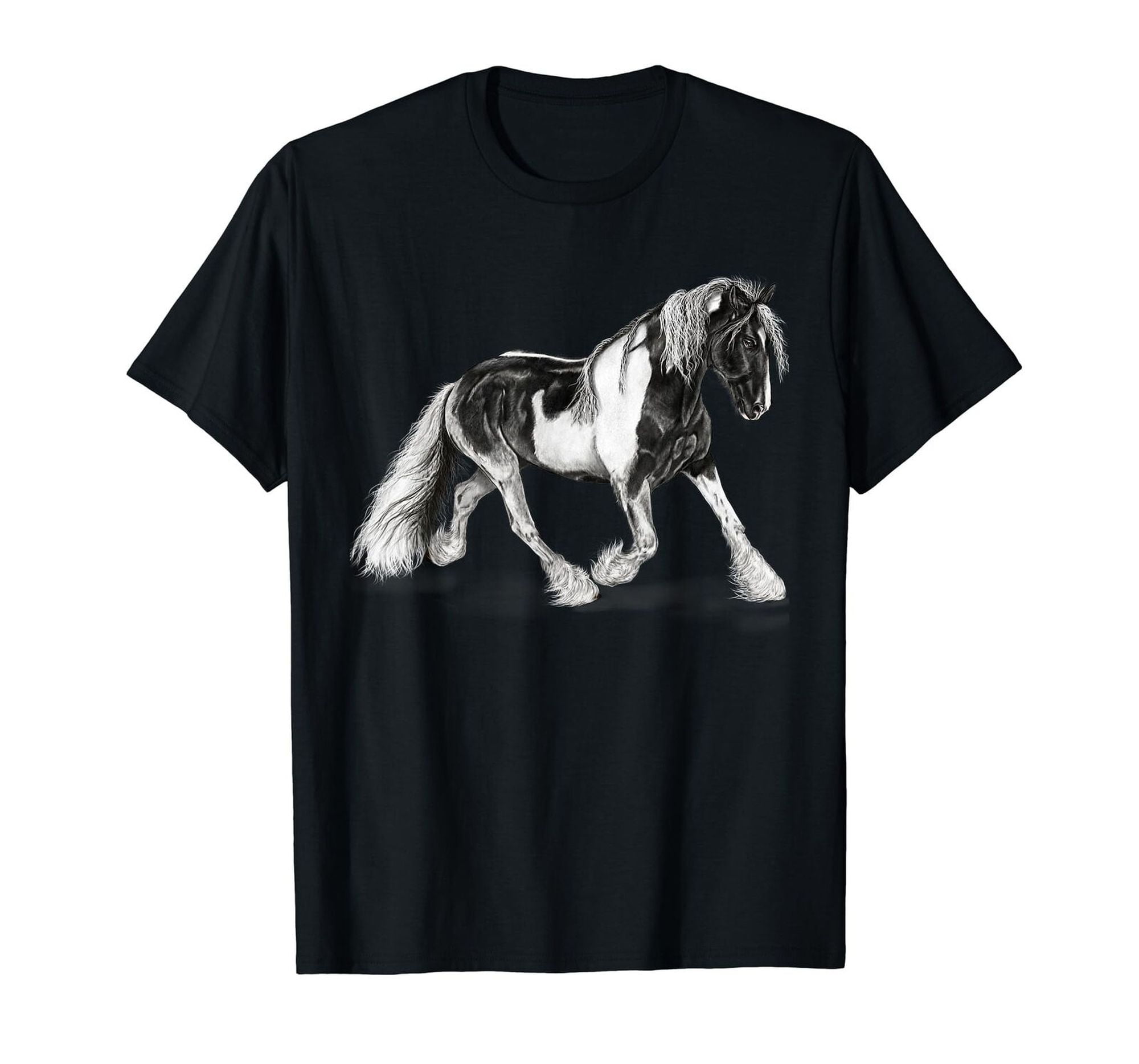 Stunning Gypsy Vanner Stallion Horse Tee - A Majestic Equine Design ...