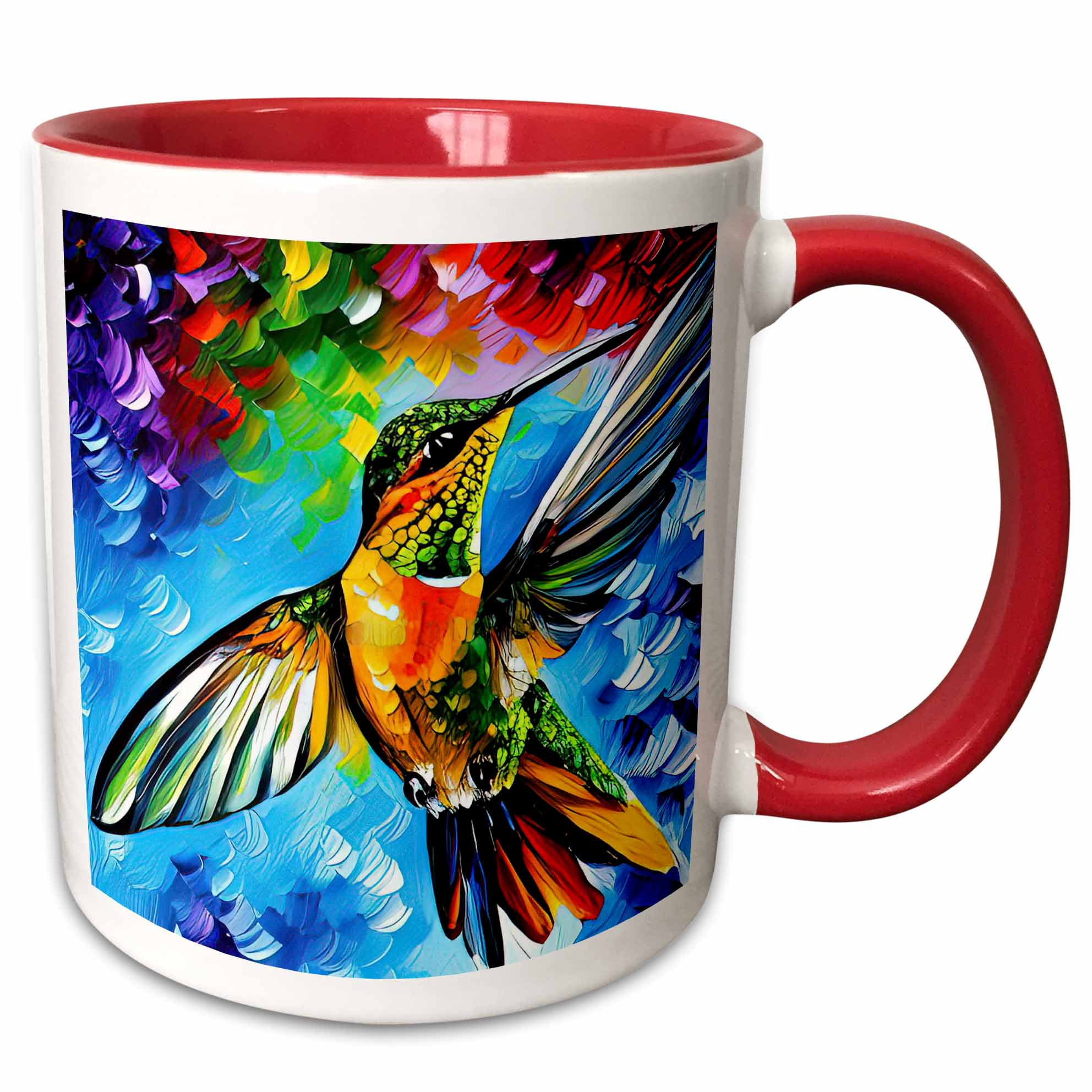 3drose, Stunning Hummingbird in Flight. Classy Digital Painting Gift ...