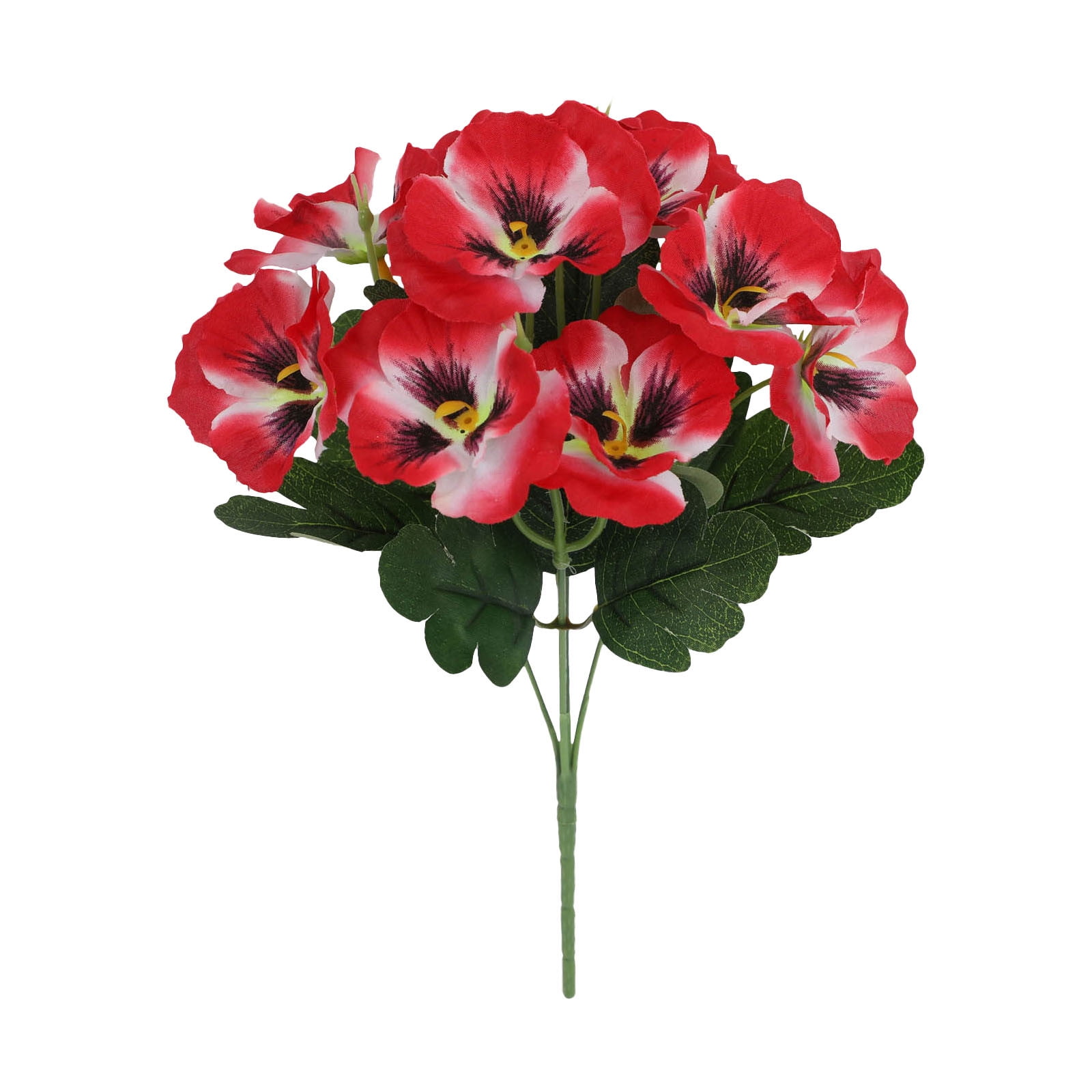 Stunning Lifelike Five - Forked Pansy Silk Flower Arrangement - Ideal ...