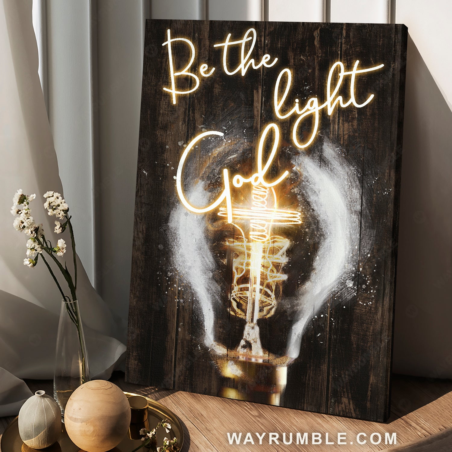 Stunning Light Bulb, Jesus Painting, Be The Light God - Jesus Portrait ...
