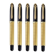 Beiluner Luxury Rollerball Pen, 24K Gold Trim, Blue Lacquer, Leather ...