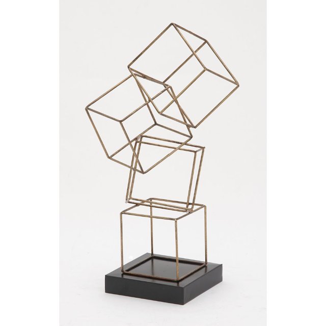 Stunning Metal Square Table Sculpture - Walmart.com