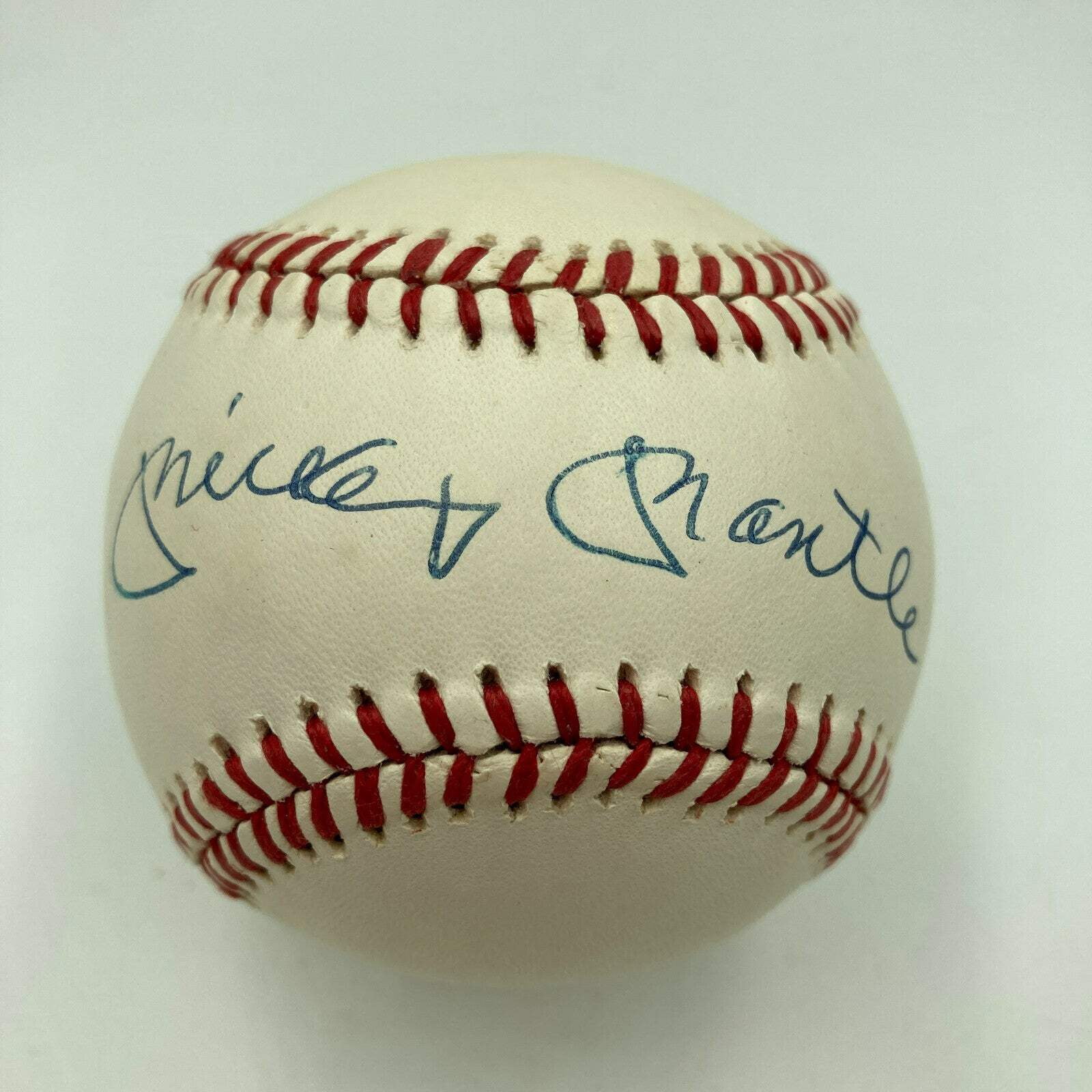 Stunning Mickey Mantle Signed Official American League Baseball Mint ...
