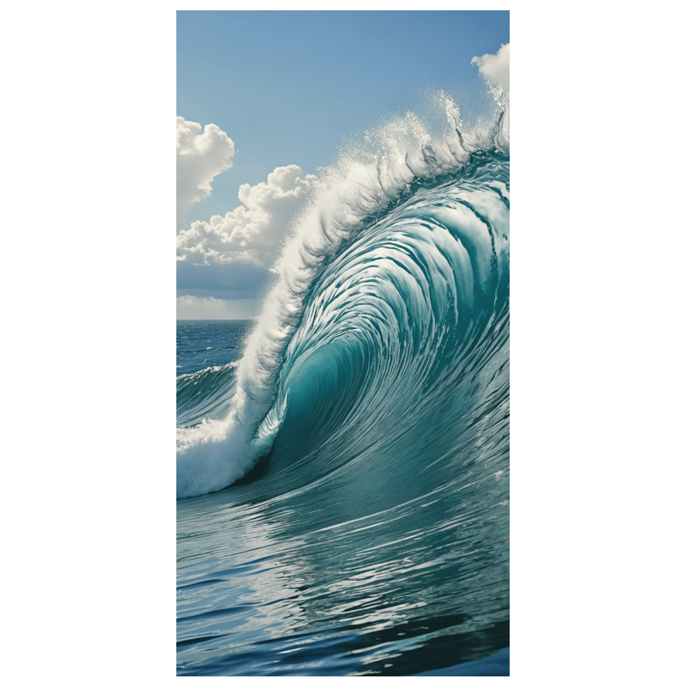 Stunning Ocean Wave Background Backdrop Banner Party Decorations for ...