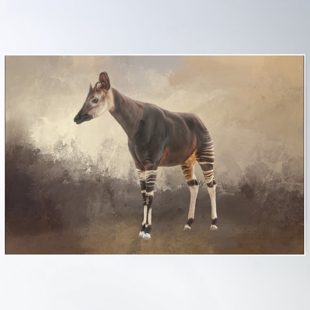 Stunning Okapi Poster Wall Art, Modern Wall Decor For Living Room ...