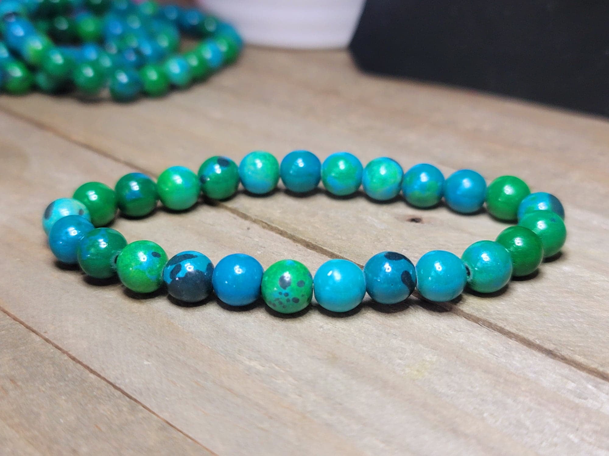 Stunning Phoenix Chrysocolla Bracelets 8mm For empowerment ...