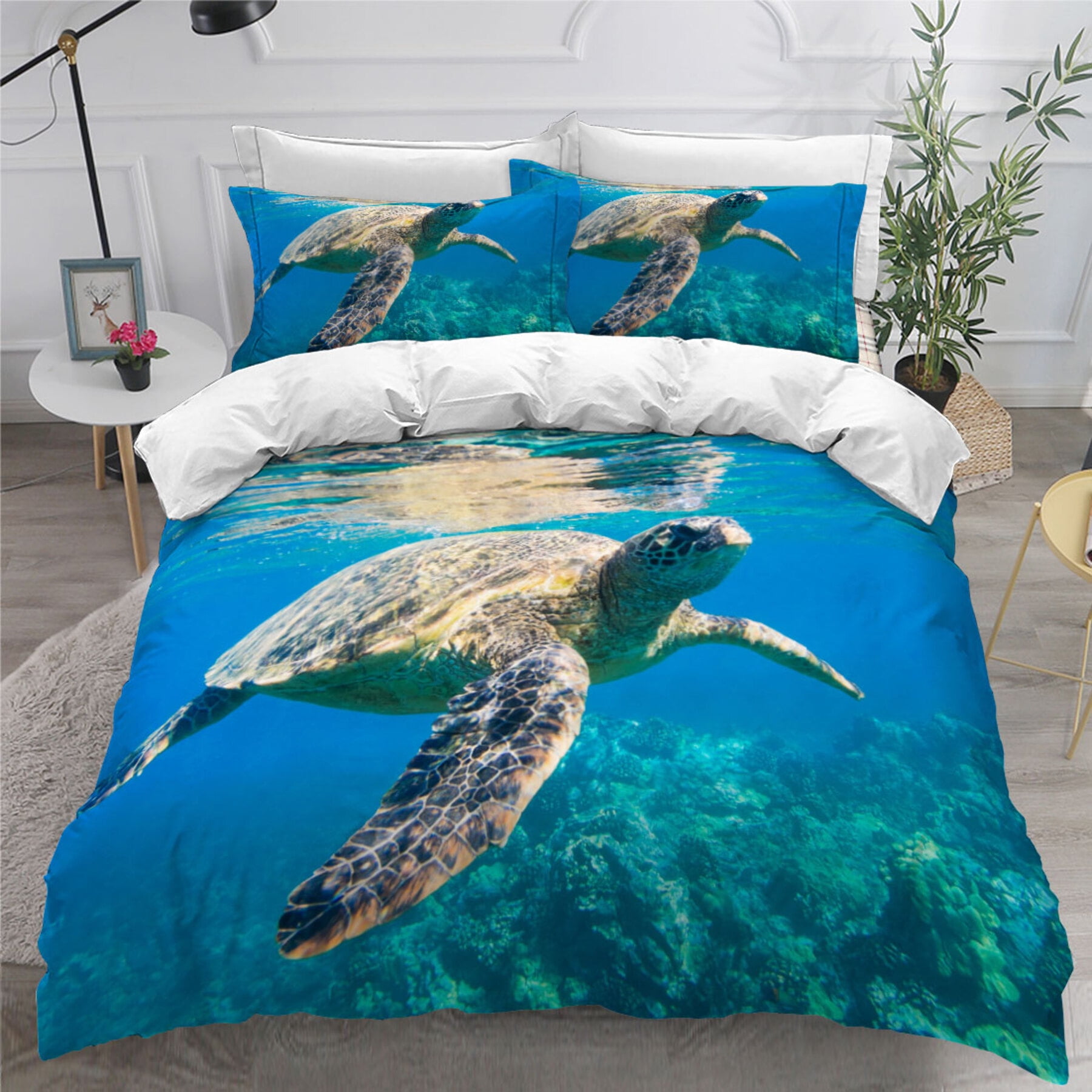 Stunning Underwater Bedding Set Vibrant Coral Design for a Calming ...