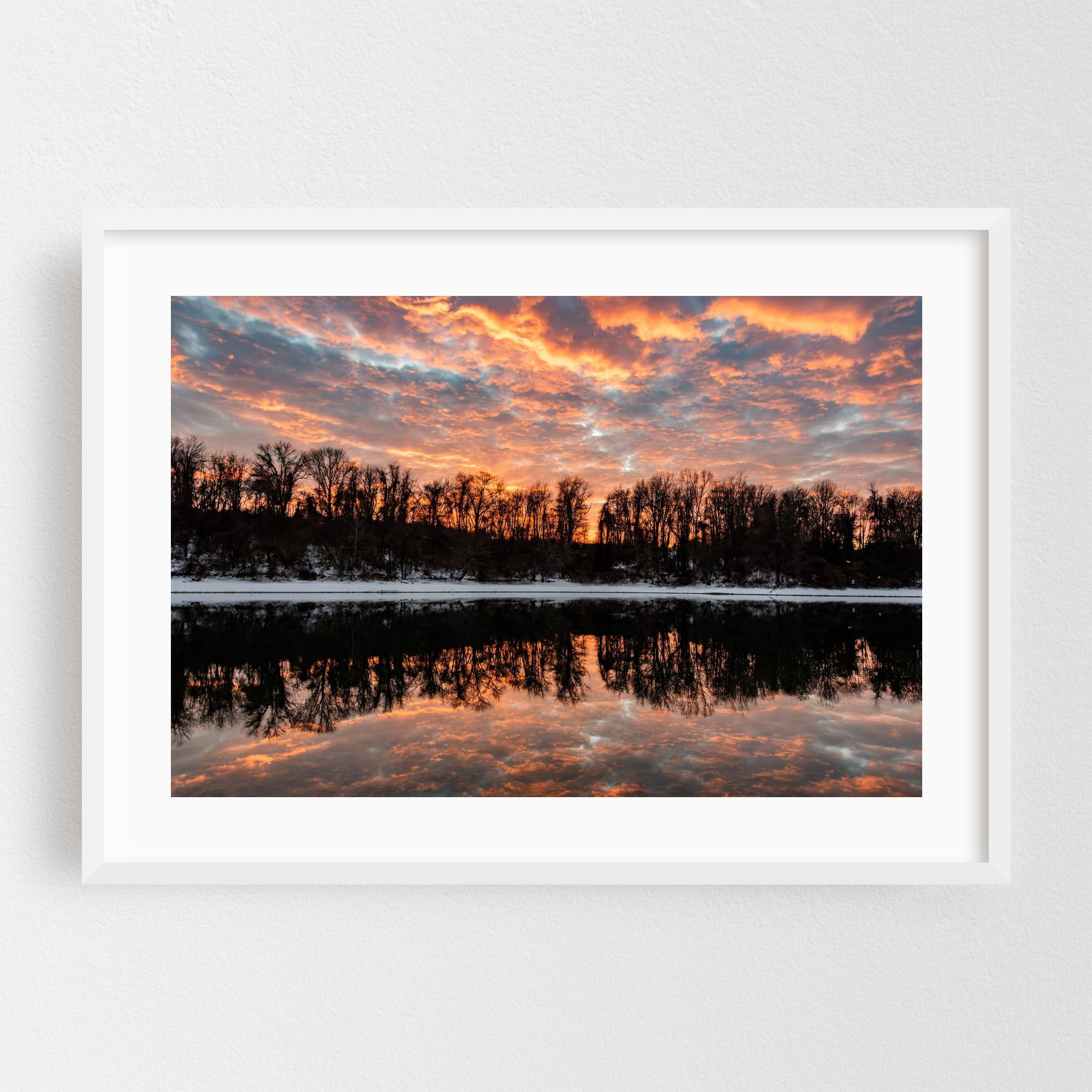A Stunning Winter Sunset at Lake Marburg - Hanover Pennsylvania ...