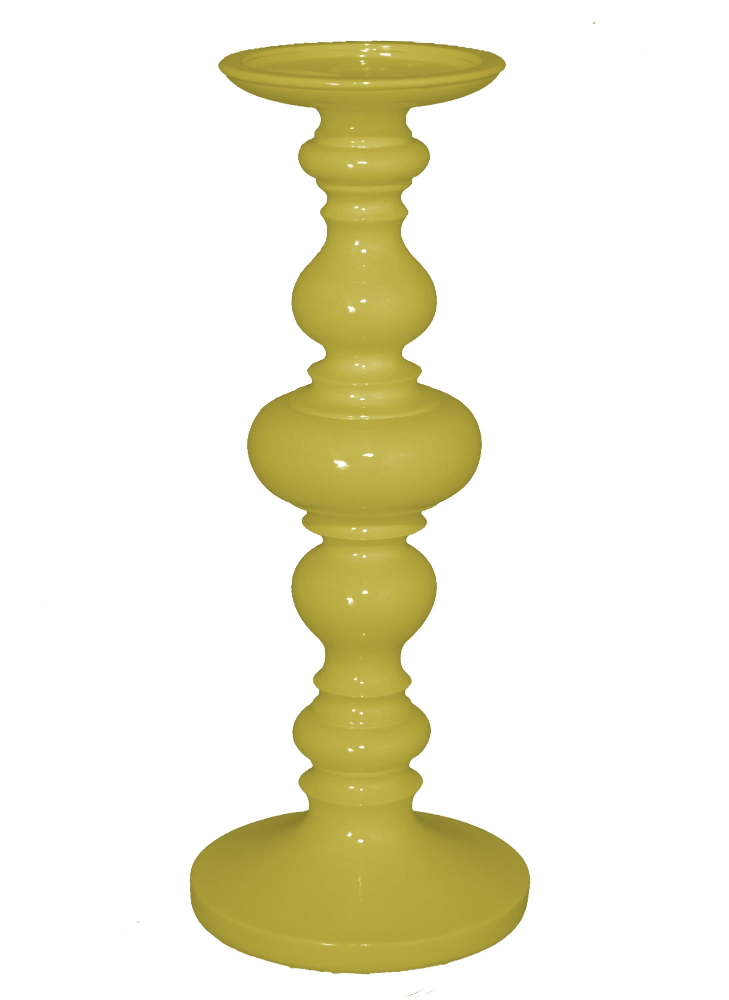 Stunning Yellow Color Large Resin Candle Holder - Walmart.com