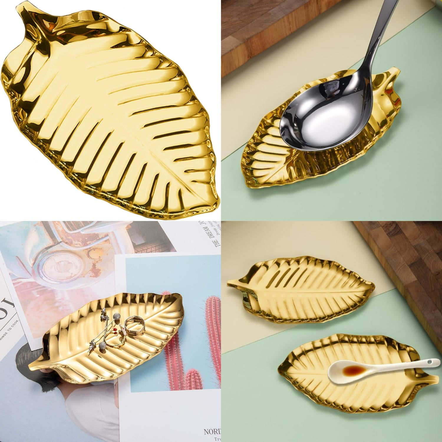 Stunning elegant stainless steel spoon holder rest - Beautiful golden ...