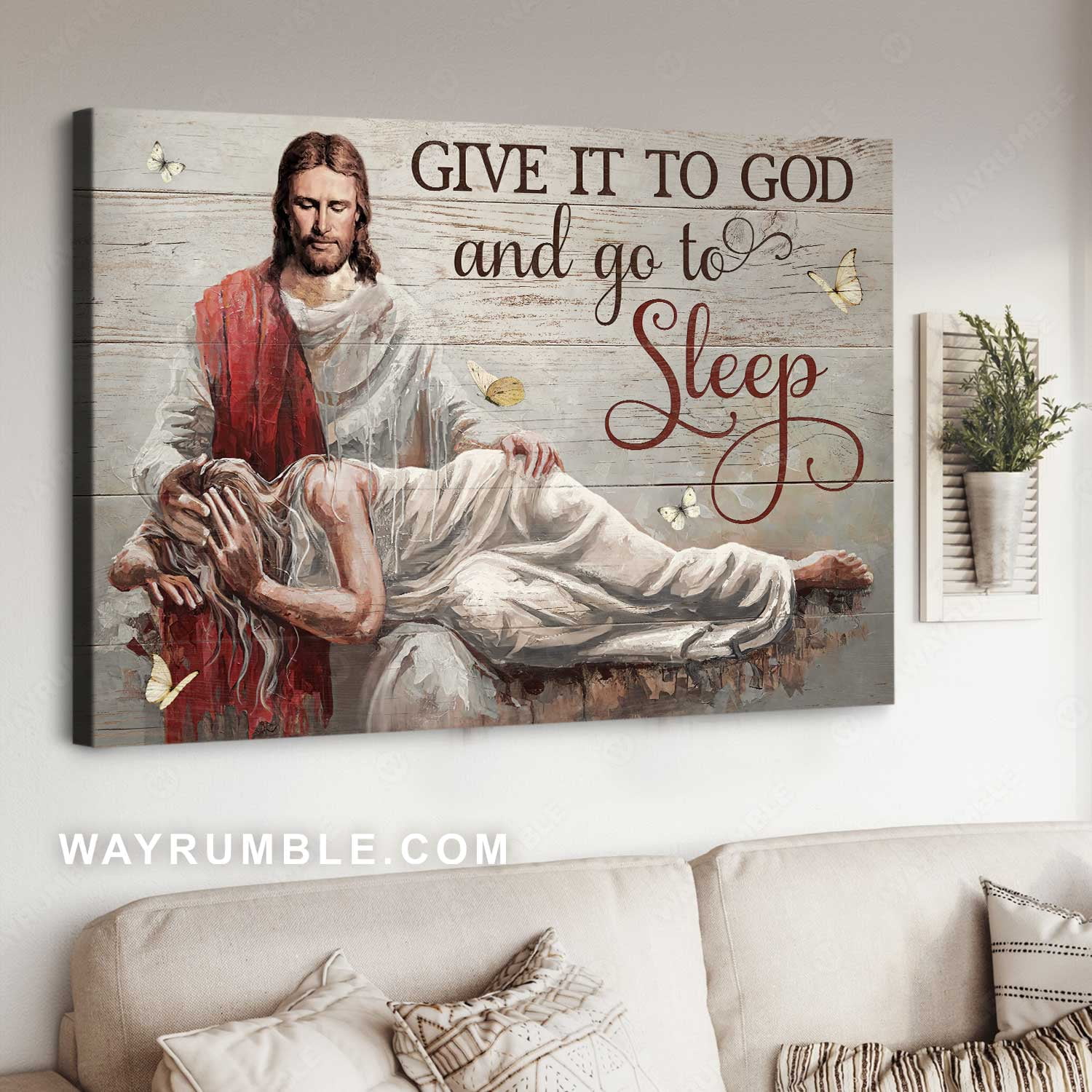 Stunning girl, Watercolor Jesus, Give it to God and go to sleep - Jesus ...