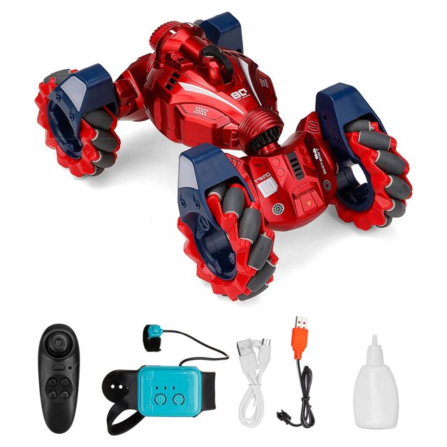 Free Shipping! Stunt RC Car, 4WD 2.4GHz Remote Control Car Gesture Sensor Toy Cars, Double Sided ...