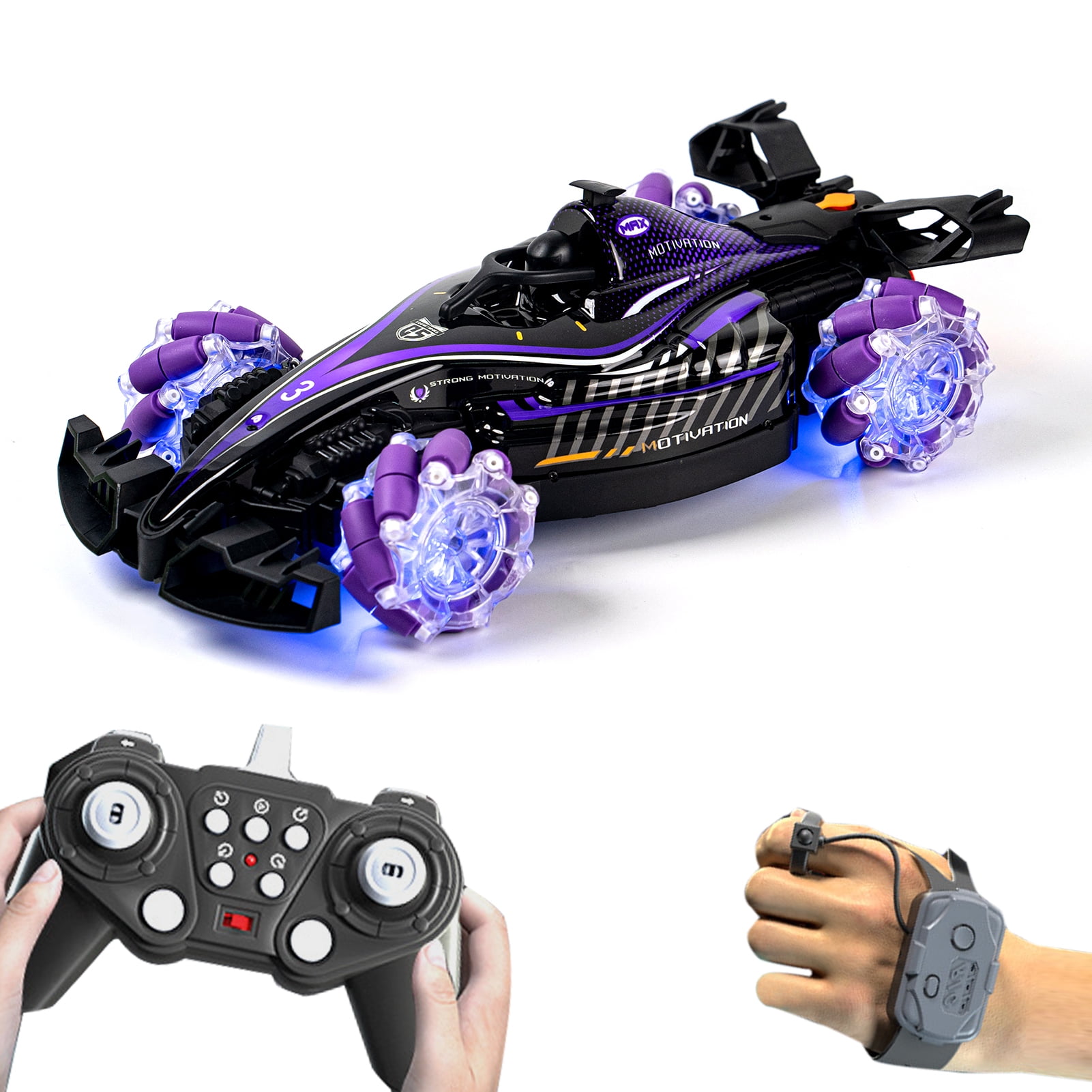 Stunt Remote Control Stunt Car 360 Rotation Spray Drift Vehicle With ...
